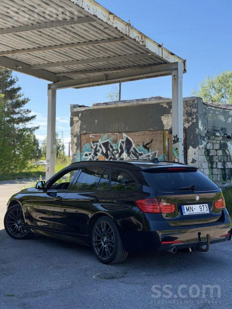 Black BMW 320 2013 in Riga, with an engine capacity of 2.00 L and mileage of 265 thousand km for 9150 €, photo 6 on AUTOMOTO.COM.LV