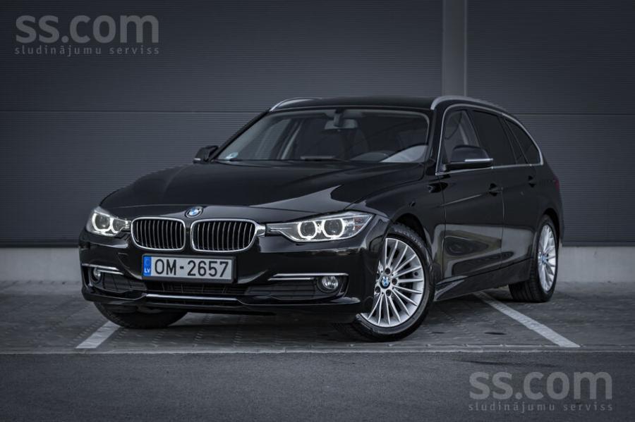 Black BMW 320 2013 in Valmiera, with an engine capacity of 2.00 L and mileage of 207 thousand km for 9150 €, photo 4 on AUTOMOTO.COM.LV