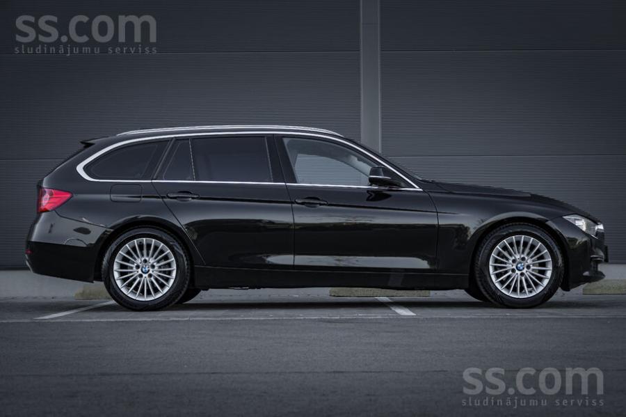 Black BMW 320 2013 in Valmiera, with an engine capacity of 2.00 L and mileage of 207 thousand km for 9150 €, photo 6 on AUTOMOTO.COM.LV