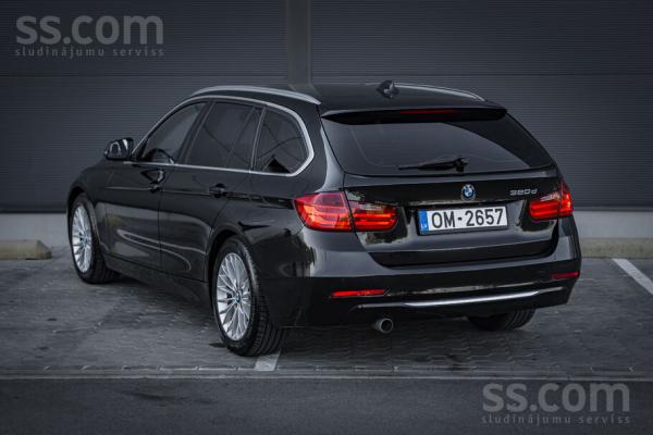 Black BMW 320 2013 in Valmiera, with an engine capacity of 2.00 L and mileage of 207 thousand km for 9150 €, photo 7 on AUTOMOTO.COM.LV