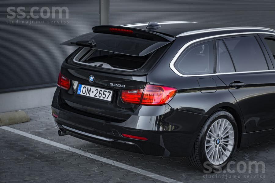 Black BMW 320 2013 in Valmiera, with an engine capacity of 2.00 L and mileage of 207 thousand km for 9150 €, photo 11 on AUTOMOTO.COM.LV