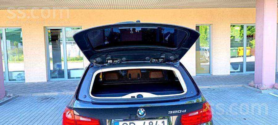 Black BMW 320 2013 in Jelgava, with an engine capacity of 2.00 L and mileage of 278 thousand km for 10800 €, photo 9 on AUTOMOTO.COM.LV