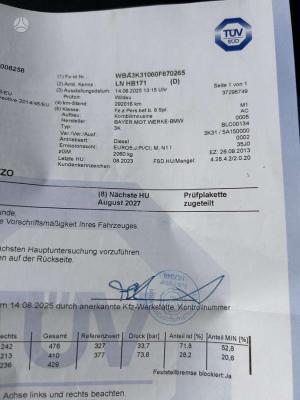 Melns BMW 320 2013 Biržai, ar dzinēja tilpumu 2.00 L un nobraukumu 305 tūkst. km par 5950 €, foto 15 vietnē AUTOMOTO.COM.LV