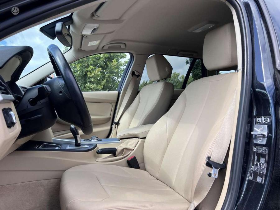 Black BMW 320 2013 in Klaipeda, with an engine capacity of 2.00 L and mileage of 340 thousand km for 6499 €, photo 13 on AUTOMOTO.COM.LV