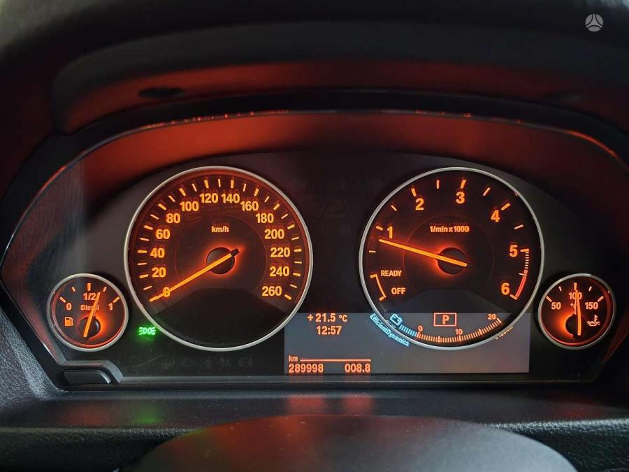 Black BMW 320 2013 in Marijampole, with an engine capacity of 2.00 L and mileage of 290 thousand km for 6750 €, photo 18 on AUTOMOTO.COM.LV