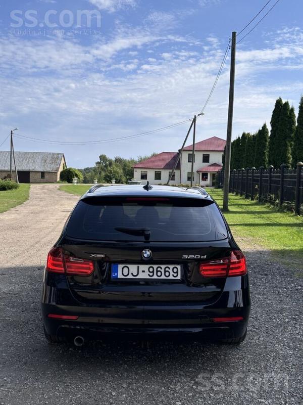 Black BMW 320 2013 in Ludza, with an engine capacity of 2.00 L and mileage of 299 thousand km for 6500 €, photo 6 on AUTOMOTO.COM.LV