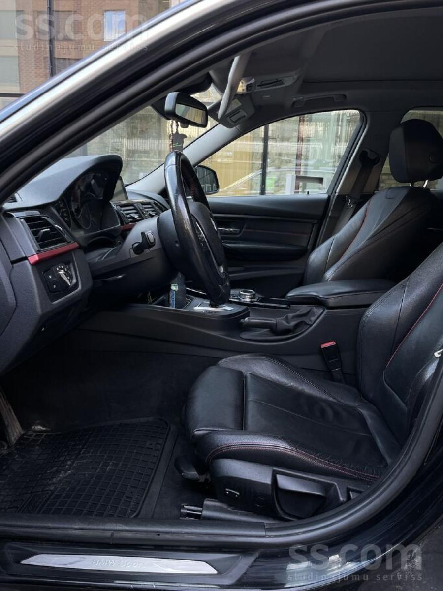 Black BMW 320 2013 in Riga, with an engine capacity of 2.00 L and mileage of 351 thousand km for 9500 €, photo 6 on AUTOMOTO.COM.LV