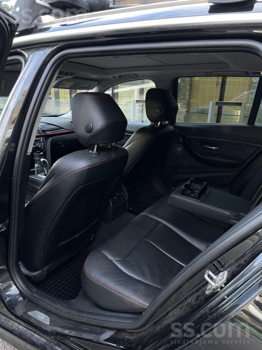 Black BMW 320 2013 in Riga, with an engine capacity of 2.00 L and mileage of 351 thousand km for 9500 €, photo 7 on AUTOMOTO.COM.LV