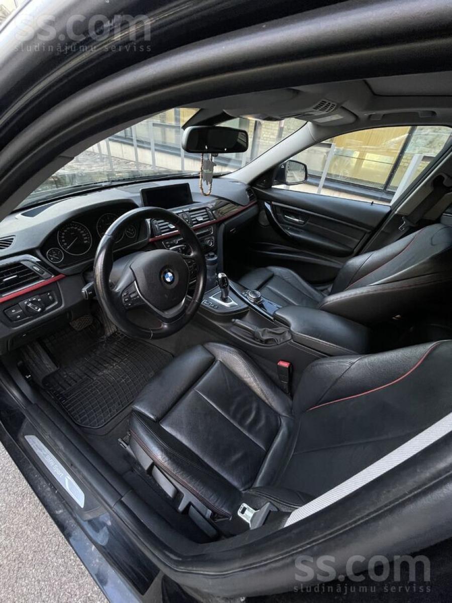 Black BMW 320 2013 in Riga, with an engine capacity of 2.00 L and mileage of 351 thousand km for 9500 €, photo 23 on AUTOMOTO.COM.LV