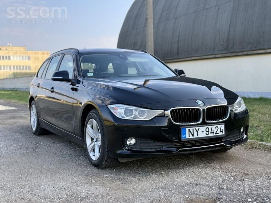 Black BMW 320 2014 in Ogre, with an engine capacity of 2.00 L and mileage of 221 thousand km for 9090 €, photo 1 on AUTOMOTO.COM.LV