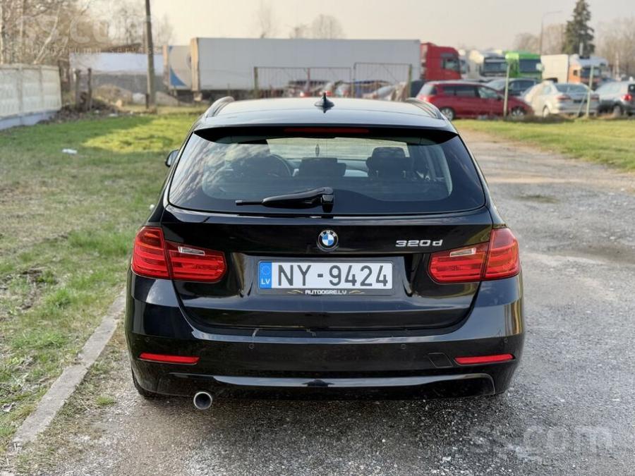 Black BMW 320 2014 in Ogre, with an engine capacity of 2.00 L and mileage of 221 thousand km for 9090 €, photo 5 on AUTOMOTO.COM.LV