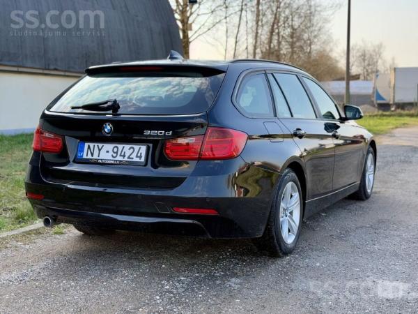 Black BMW 320 2014 in Ogre, with an engine capacity of 2.00 L and mileage of 221 thousand km for 9090 €, photo 6 on AUTOMOTO.COM.LV