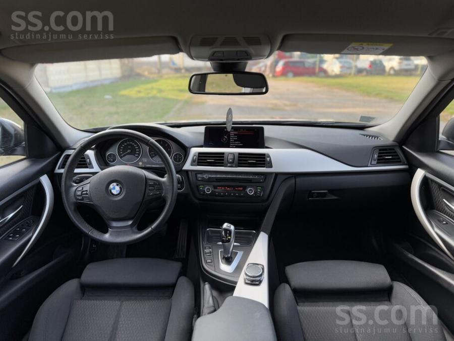 Black BMW 320 2014 in Ogre, with an engine capacity of 2.00 L and mileage of 221 thousand km for 9090 €, photo 12 on AUTOMOTO.COM.LV