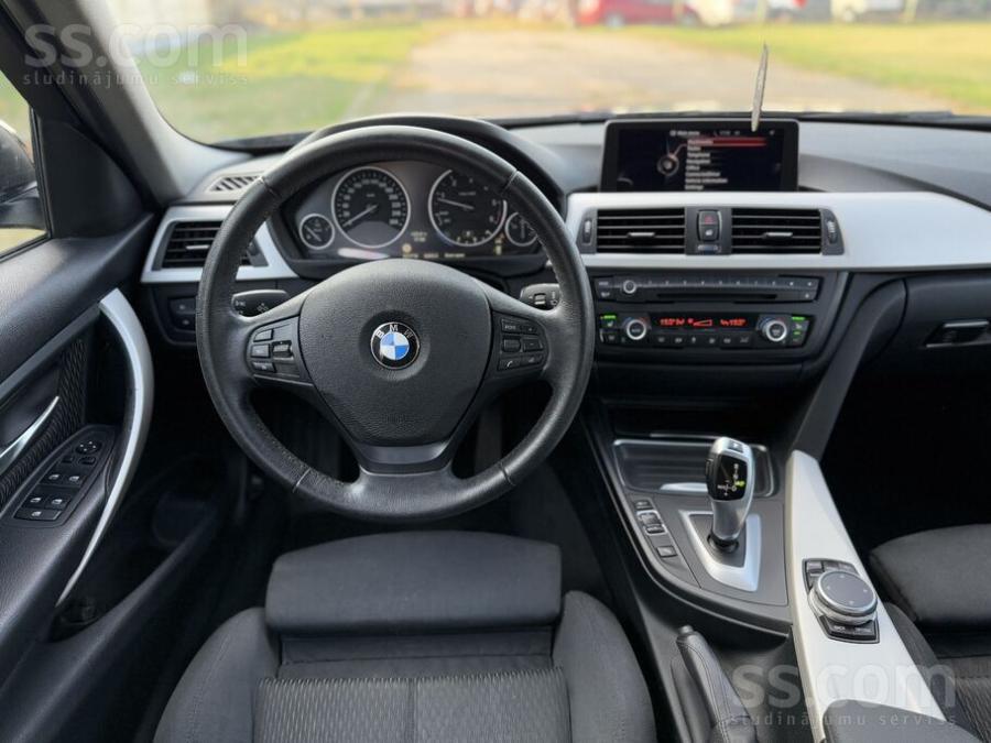 Black BMW 320 2014 in Ogre, with an engine capacity of 2.00 L and mileage of 221 thousand km for 9090 €, photo 13 on AUTOMOTO.COM.LV