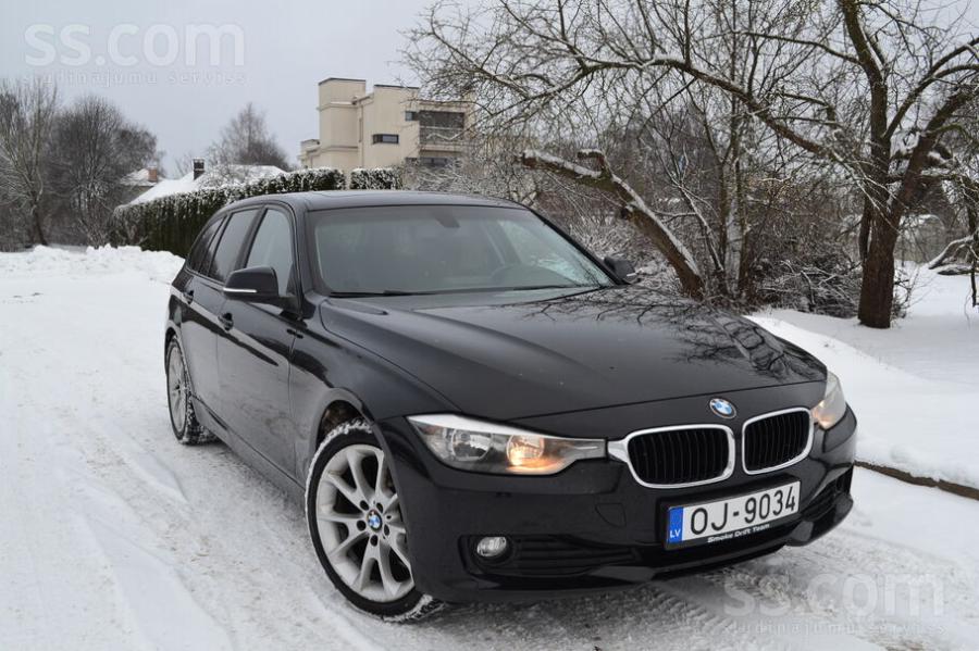 Black BMW 320 2014 in Riga, with an engine capacity of 2.00 L and mileage of 287 thousand km for 7950 €, photo 1 on AUTOMOTO.COM.LV
