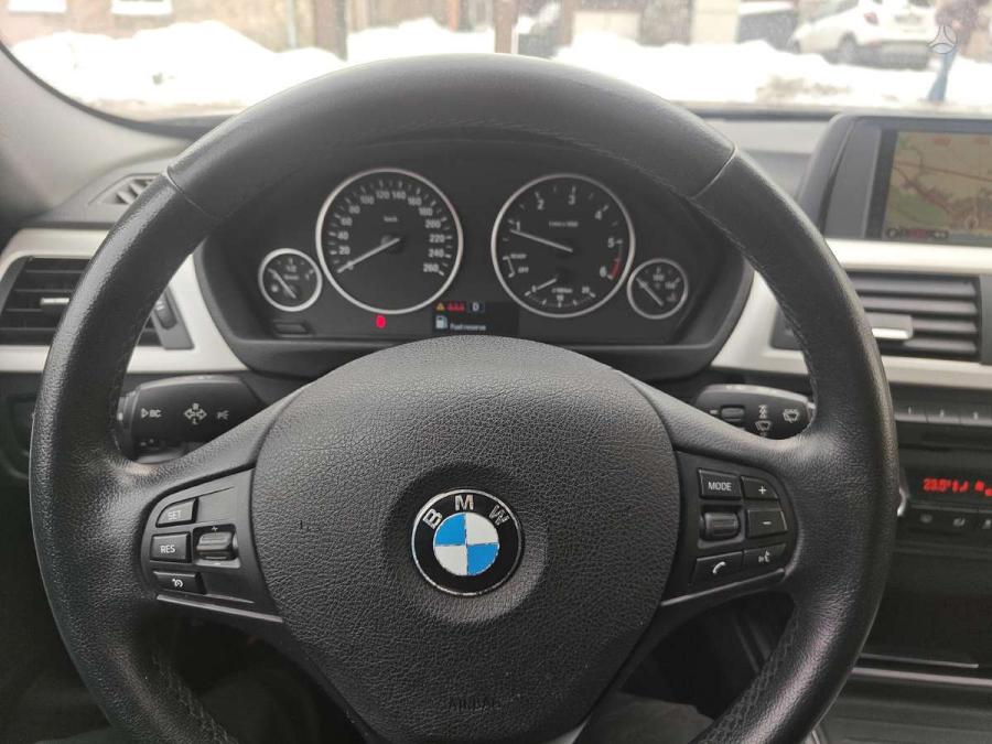 Black BMW 320 2014 in Klaipeda, with an engine capacity of 2.00 L and mileage of 265 thousand km for 6350 €, photo 15 on AUTOMOTO.COM.LV