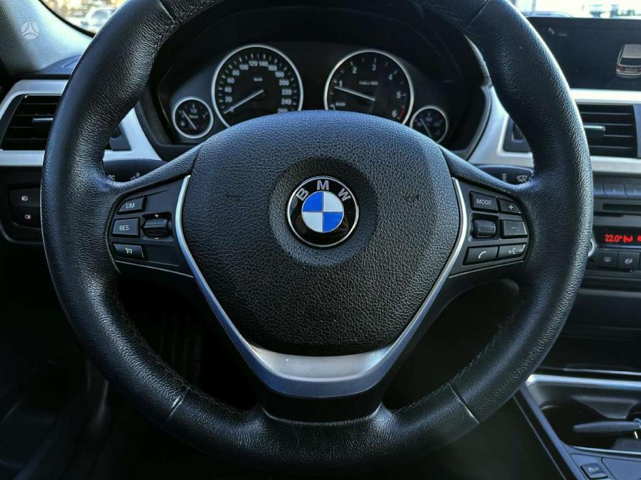 Black BMW 320 2014 in Kaunas, with an engine capacity of 2.00 L and mileage of 342 thousand km for 7200 €, photo 6 on AUTOMOTO.COM.LV