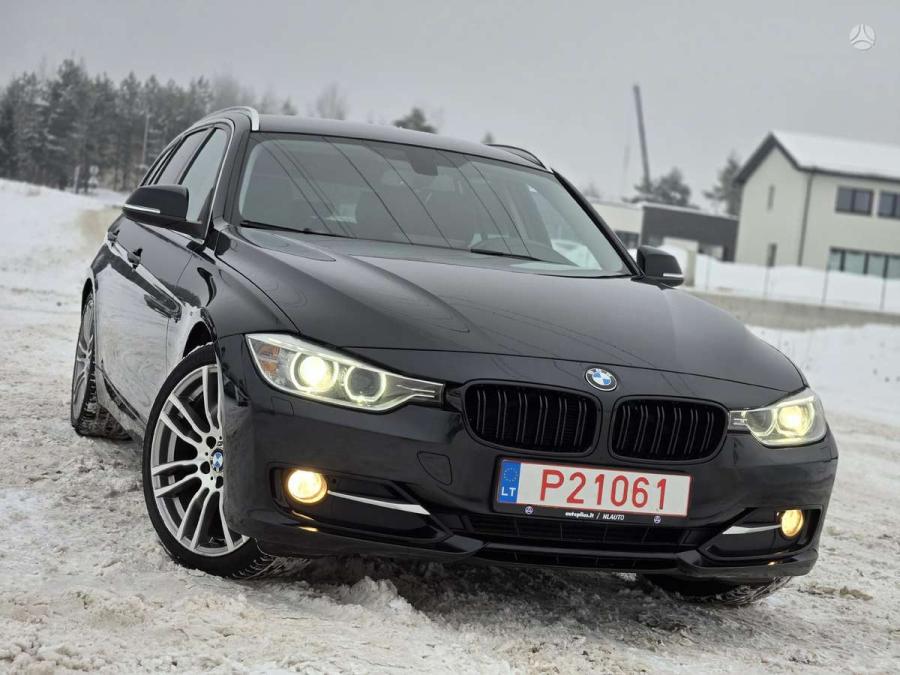 Black BMW 320 2014 in Vilnius, with an engine capacity of 2.00 L and mileage of 303 thousand km for 8750 €, photo 1 on AUTOMOTO.COM.LV