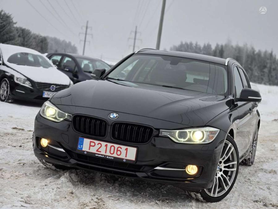 Black BMW 320 2014 in Vilnius, with an engine capacity of 2.00 L and mileage of 303 thousand km for 8750 €, photo 2 on AUTOMOTO.COM.LV