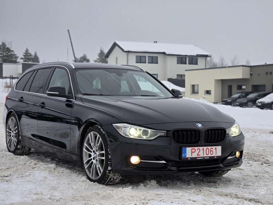 Black BMW 320 2014 in Vilnius, with an engine capacity of 2.00 L and mileage of 303 thousand km for 8750 €, photo 5 on AUTOMOTO.COM.LV