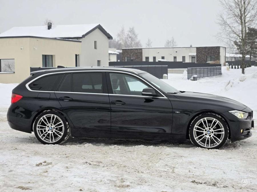 Black BMW 320 2014 in Vilnius, with an engine capacity of 2.00 L and mileage of 303 thousand km for 8750 €, photo 6 on AUTOMOTO.COM.LV
