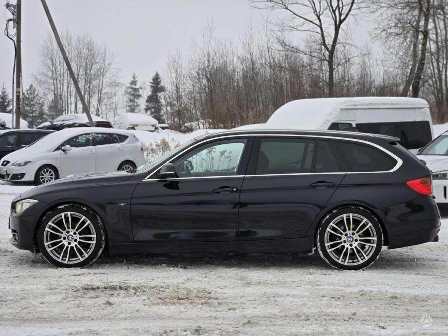 Black BMW 320 2014 in Vilnius, with an engine capacity of 2.00 L and mileage of 303 thousand km for 8750 €, photo 7 on AUTOMOTO.COM.LV