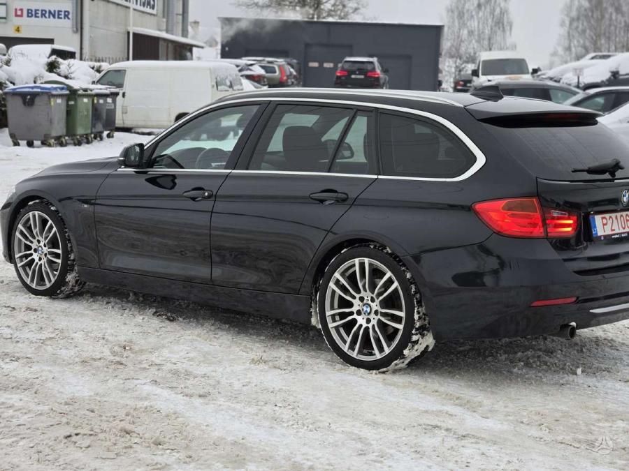 Black BMW 320 2014 in Vilnius, with an engine capacity of 2.00 L and mileage of 303 thousand km for 8750 €, photo 8 on AUTOMOTO.COM.LV