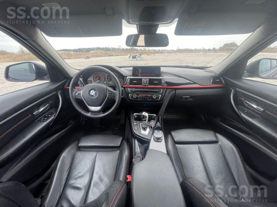 Black BMW 320 2014 in Riga, with an engine capacity of 2.00 L and mileage of 0 thousand km for 8599 €, photo 12 on AUTOMOTO.COM.LV