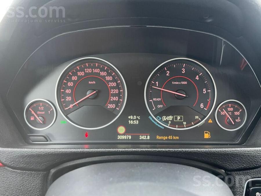 Black BMW 320 2014 in Riga, with an engine capacity of 2.00 L and mileage of 0 thousand km for 8599 €, photo 16 on AUTOMOTO.COM.LV