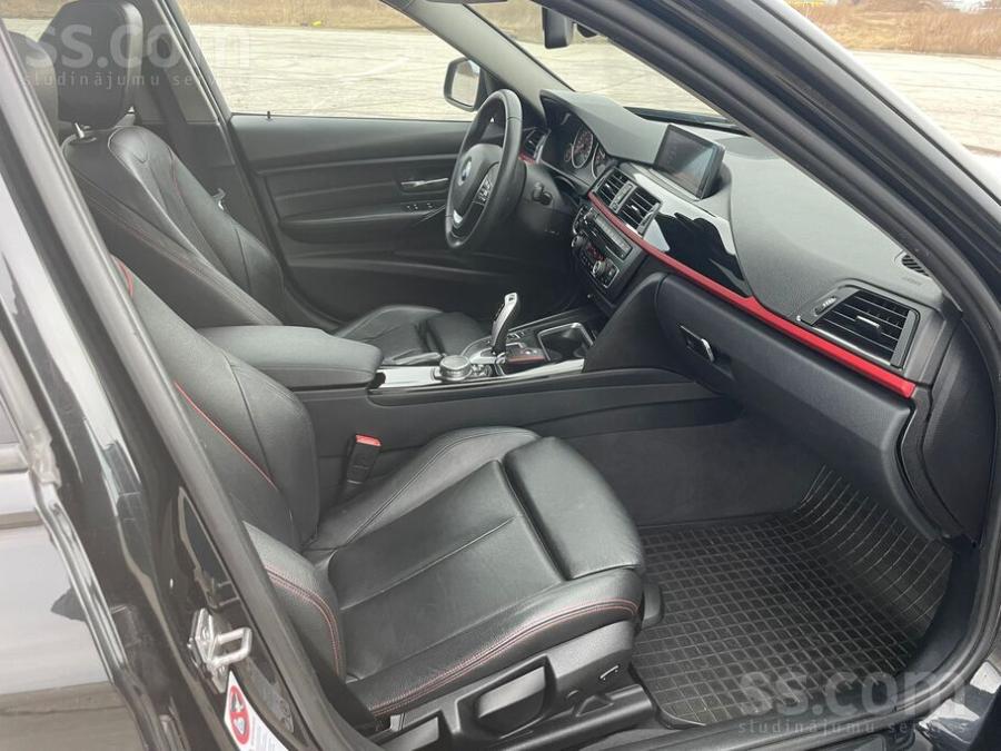 Black BMW 320 2014 in Riga, with an engine capacity of 2.00 L and mileage of 0 thousand km for 8599 €, photo 25 on AUTOMOTO.COM.LV
