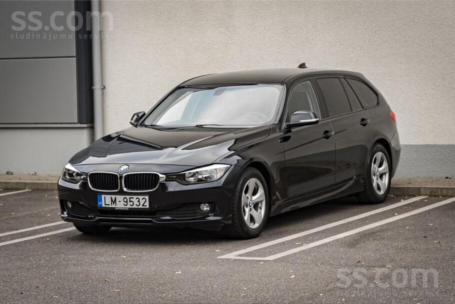 Black BMW 320 2014 in Riga, with an engine capacity of 2.00 L and mileage of 274 thousand km for 8250 €, photo 1 on AUTOMOTO.COM.LV