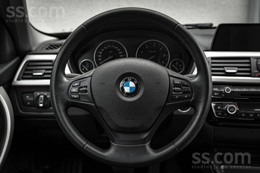 Black BMW 320 2014 in Riga, with an engine capacity of 2.00 L and mileage of 274 thousand km for 8250 €, photo 18 on AUTOMOTO.COM.LV