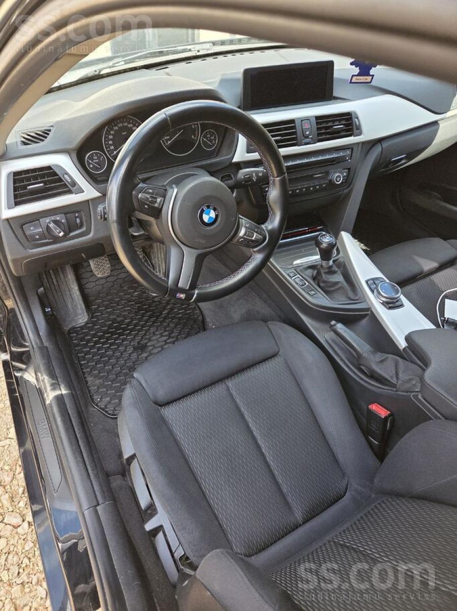Black BMW 320 2014 in Balvi, with an engine capacity of 2.00 L and mileage of 315 thousand km for 6800 €, photo 5 on AUTOMOTO.COM.LV