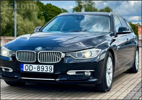 Black BMW 320 2014 in Riga, with an engine capacity of 2.00 L and mileage of 304 thousand km for 6500 €, photo 1 on AUTOMOTO.COM.LV