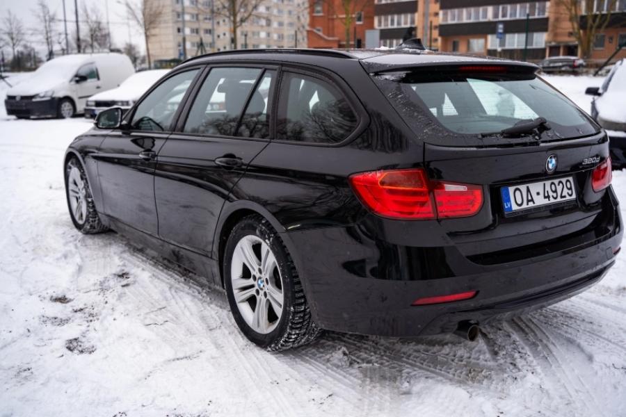 Black BMW 320 2014 in Riga, with an engine capacity of 2.00 L and mileage of 314 thousand km for 9500 €, photo 17 on AUTOMOTO.COM.LV