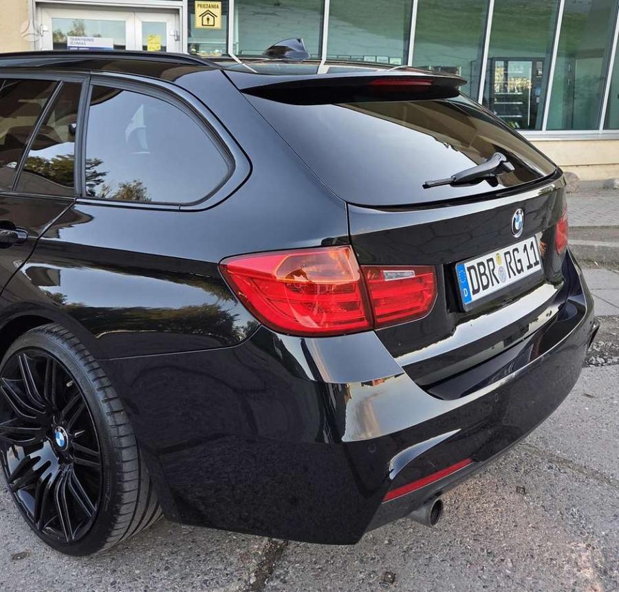 Black BMW 320 2014 in Elektrenai, with an engine capacity of 2.00 L and mileage of 267 thousand km for 8600 €, photo 9 on AUTOMOTO.COM.LV