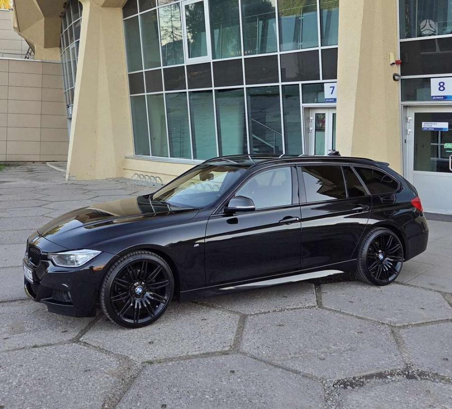 Black BMW 320 2014 in Elektrenai, with an engine capacity of 2.00 L and mileage of 267 thousand km for 8600 €, photo 12 on AUTOMOTO.COM.LV