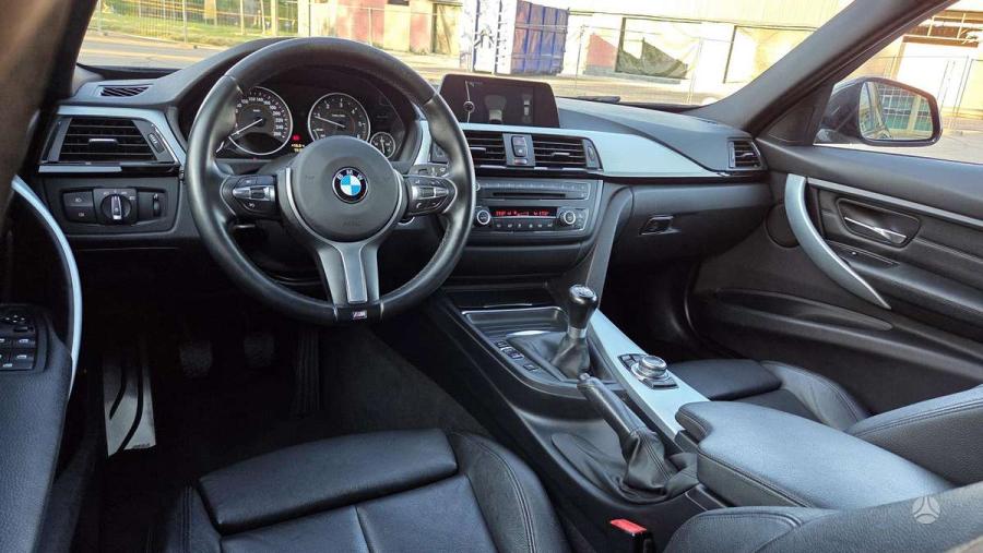 Black BMW 320 2014 in Elektrenai, with an engine capacity of 2.00 L and mileage of 267 thousand km for 8600 €, photo 26 on AUTOMOTO.COM.LV