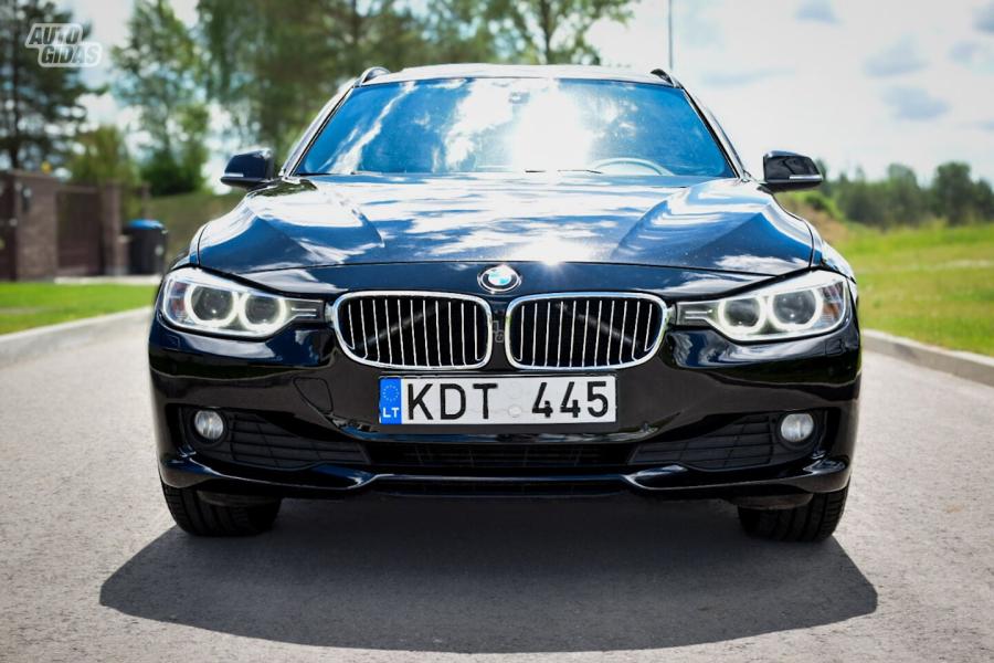 Black BMW 320 2014 in Vilnius, with an engine capacity of 2.00 L and mileage of 351 thousand km for 6950 €, photo 7 on AUTOMOTO.COM.LV