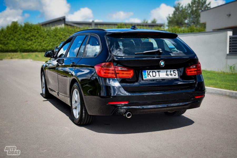 Black BMW 320 2014 in Vilnius, with an engine capacity of 2.00 L and mileage of 351 thousand km for 6950 €, photo 12 on AUTOMOTO.COM.LV