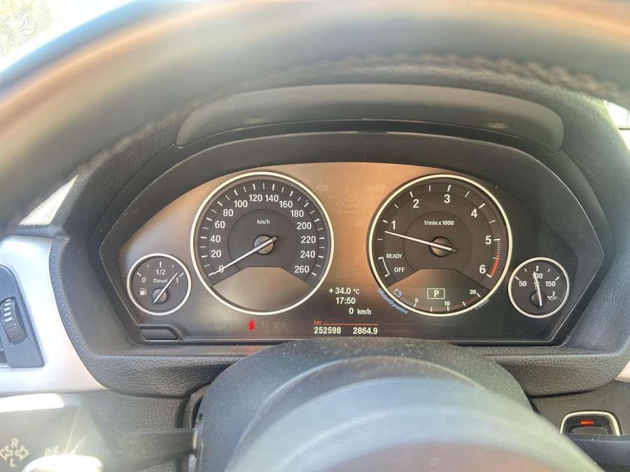 Black BMW 320 2014 in Druskininkai, with an engine capacity of 2.00 L and mileage of 253 thousand km for 8100 €, photo 21 on AUTOMOTO.COM.LV