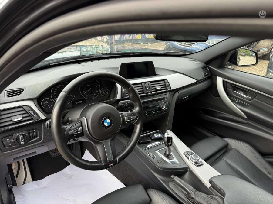 Black BMW 320 2014 in Ukmerge, with an engine capacity of 2.00 L and mileage of 290 thousand km for 7150 €, photo 9 on AUTOMOTO.COM.LV