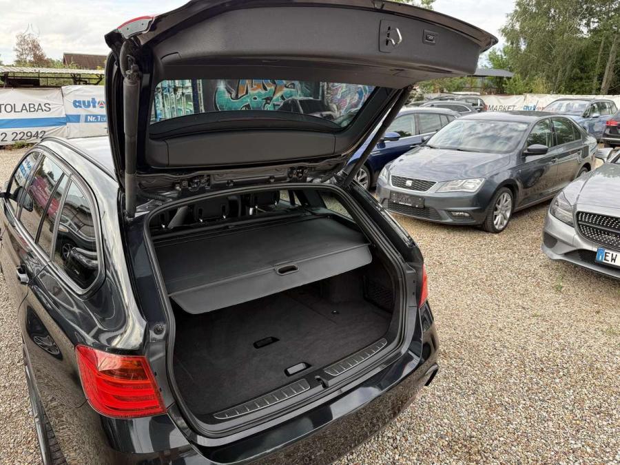 Black BMW 320 2014 in Ukmerge, with an engine capacity of 2.00 L and mileage of 290 thousand km for 7150 €, photo 15 on AUTOMOTO.COM.LV