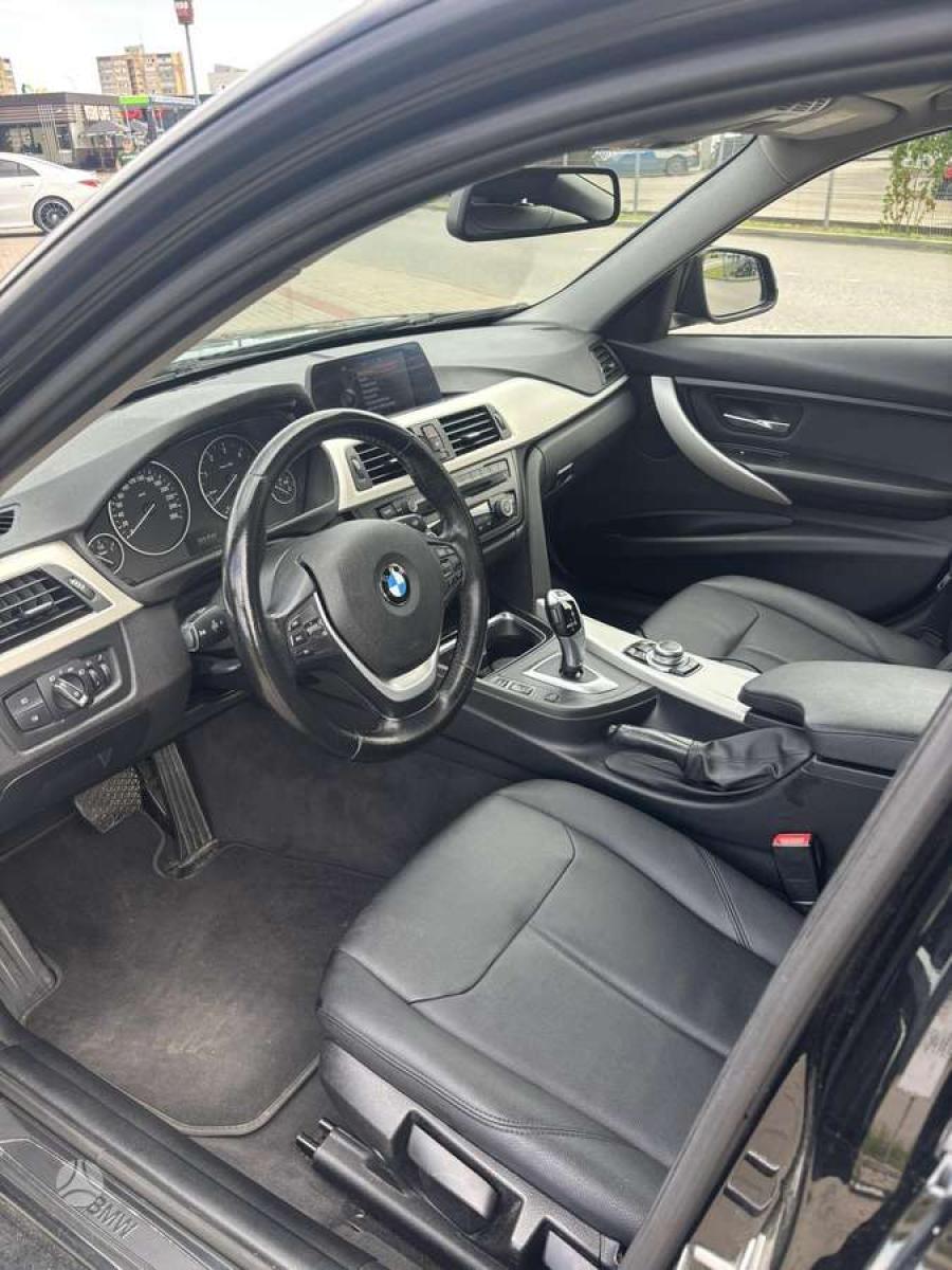 Black BMW 320 2014 in Kaunas, with an engine capacity of 2.00 L and mileage of 319 thousand km for 7350 €, photo 15 on AUTOMOTO.COM.LV