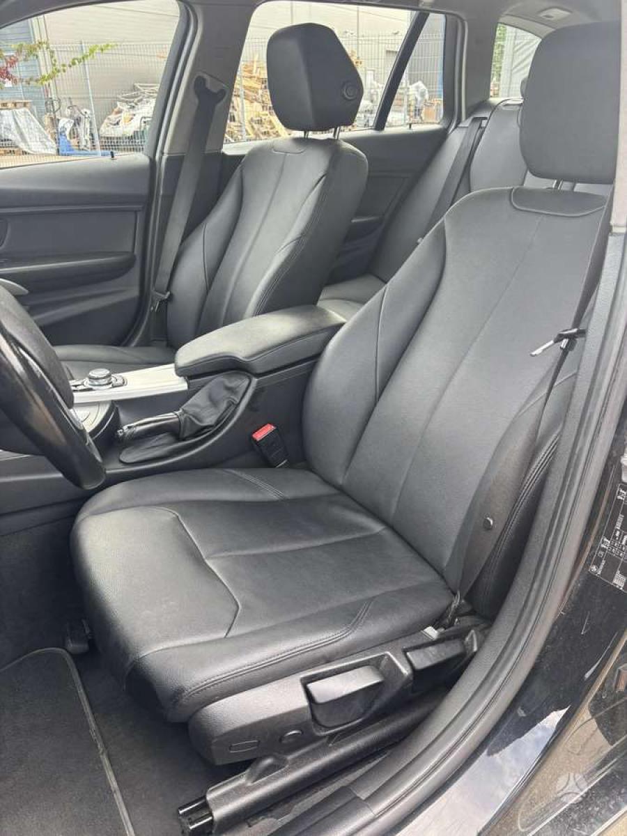 Black BMW 320 2014 in Kaunas, with an engine capacity of 2.00 L and mileage of 319 thousand km for 7350 €, photo 16 on AUTOMOTO.COM.LV