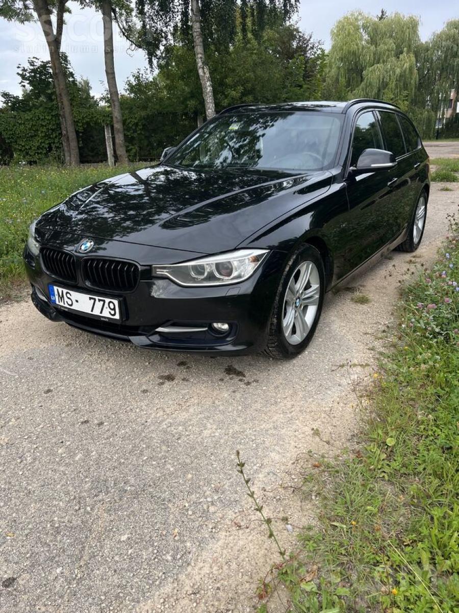 Black BMW 320 2014 in Bauska, with an engine capacity of 2.00 L and mileage of 365 thousand km for 10599 €, photo 1 on AUTOMOTO.COM.LV