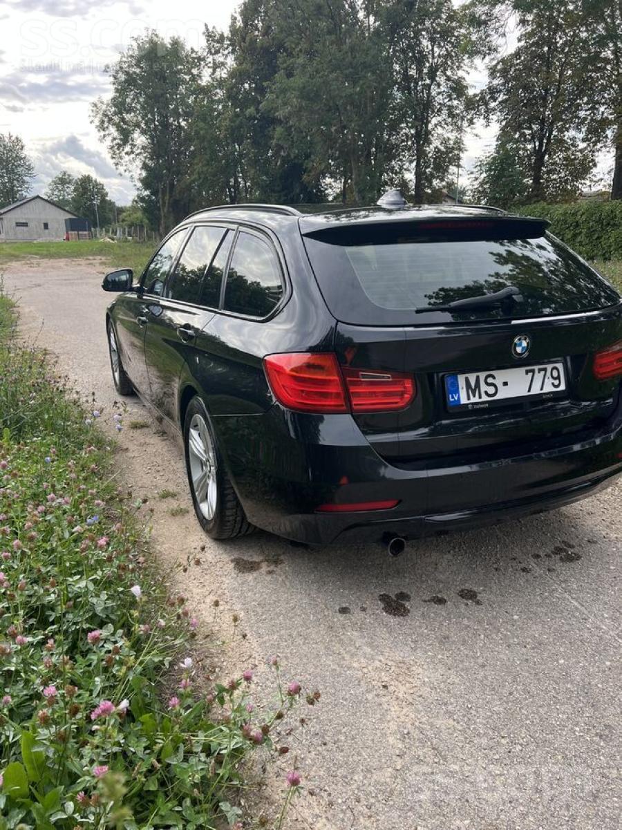 Black BMW 320 2014 in Bauska, with an engine capacity of 2.00 L and mileage of 365 thousand km for 10599 €, photo 5 on AUTOMOTO.COM.LV