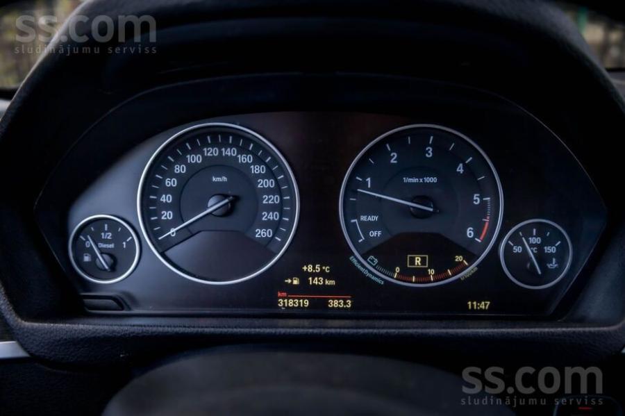 Melns BMW 320 2014 Rīga, ar dzinēja tilpumu 2.00 L un nobraukumu 318 tūkst. km par 10990 €, foto 27 vietnē AUTOMOTO.COM.LV