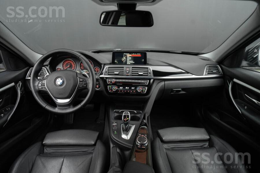 Black BMW 320 2015 in Riga, with an engine capacity of 2.00 L and mileage of 257 thousand km for 11550 €, photo 16 on AUTOMOTO.COM.LV