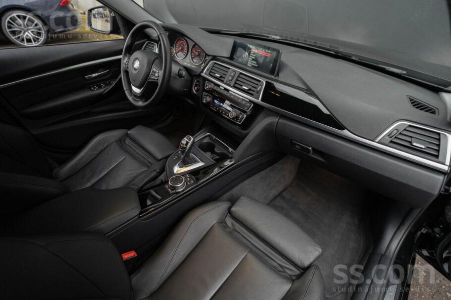 Black BMW 320 2015 in Riga, with an engine capacity of 2.00 L and mileage of 257 thousand km for 11550 €, photo 32 on AUTOMOTO.COM.LV